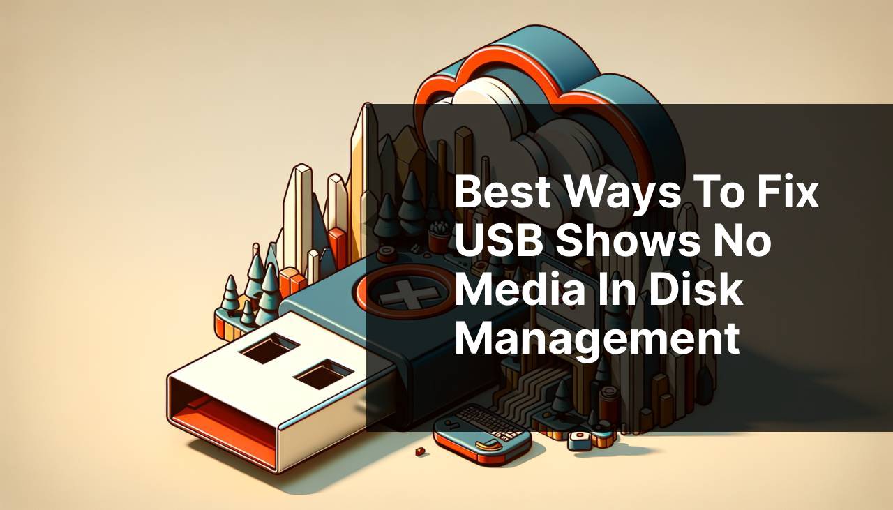 Best Ways to Fix USB Shows No Media in Disk Management | 2024