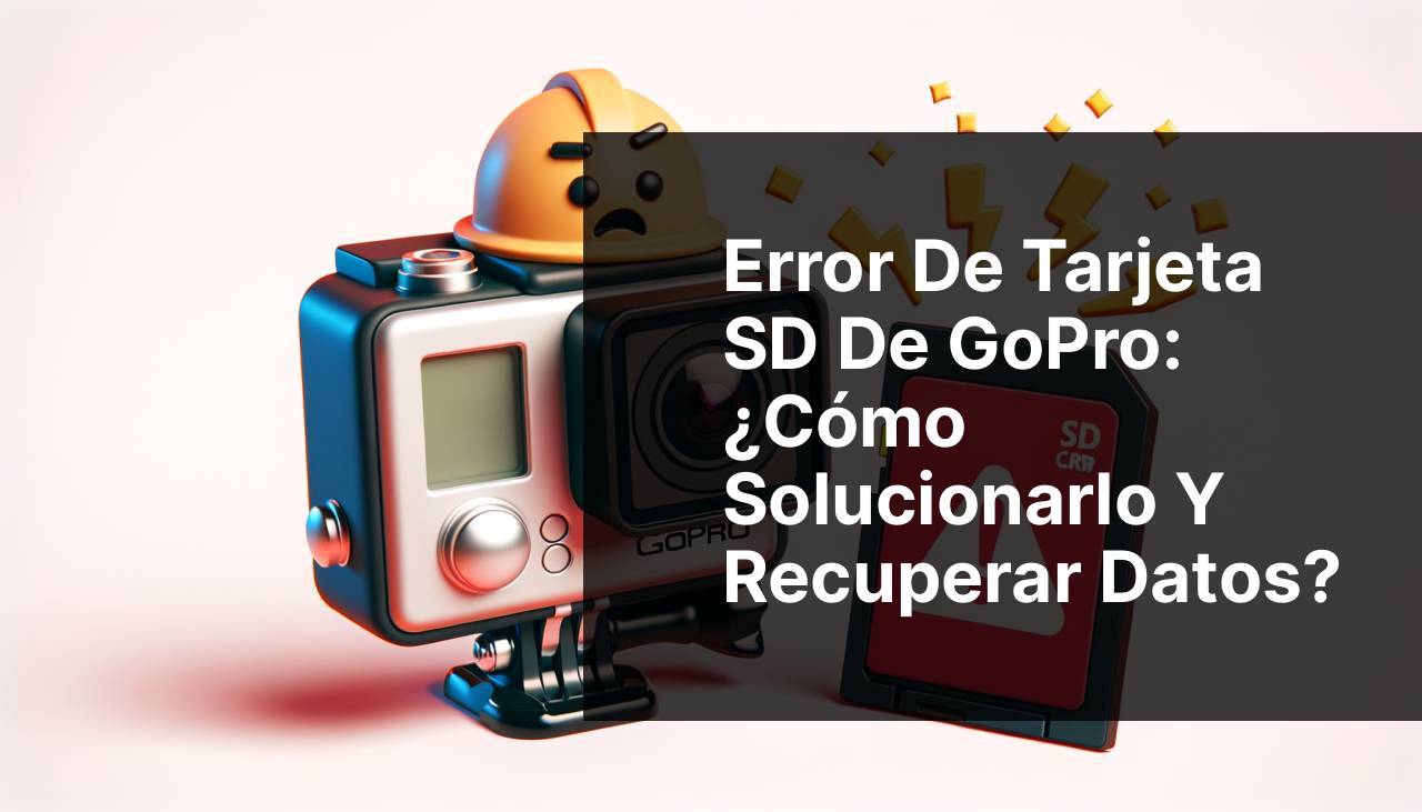 Cómo solucionar errores de la tarjeta SD en tu cámara GoPro