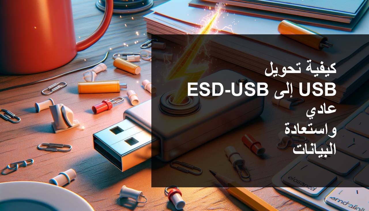 كيفية تحويل ESD-USB إلى USB عادي واستعادة البيانات كيفية تحويل ESD-USB إلى USB عادي واستعادة البيانات