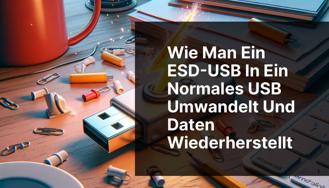 Wie man ein ESD-USB in ein normales USB umwandelt und Daten wiederherstellt