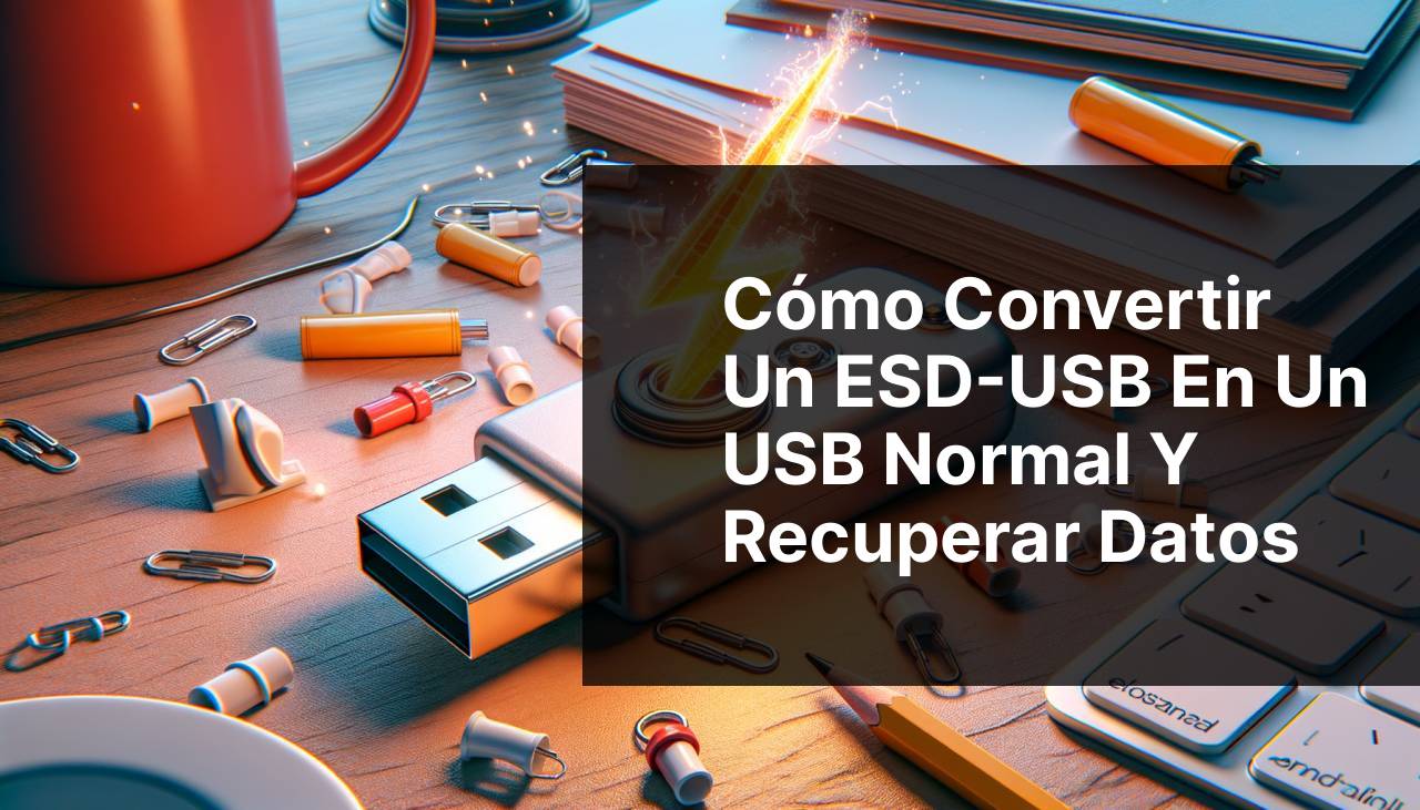 Cómo convertir un ESD-USB en un USB normal y recuperar datos