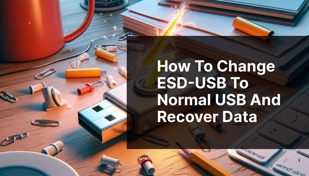 How to Convert ESD-USB to Normal USB and Recover Data