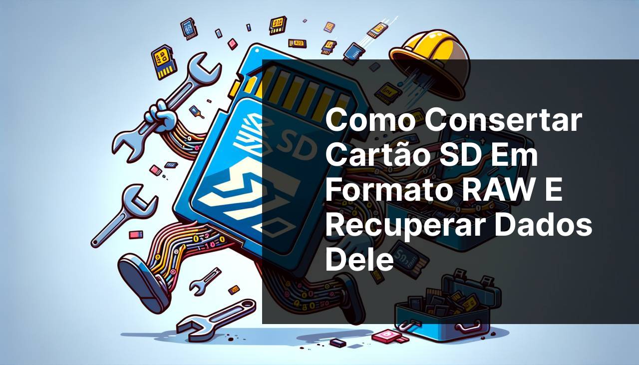 Como Consertar Cartão SD RAW e Recuperar Dados Dele (Um Guia)