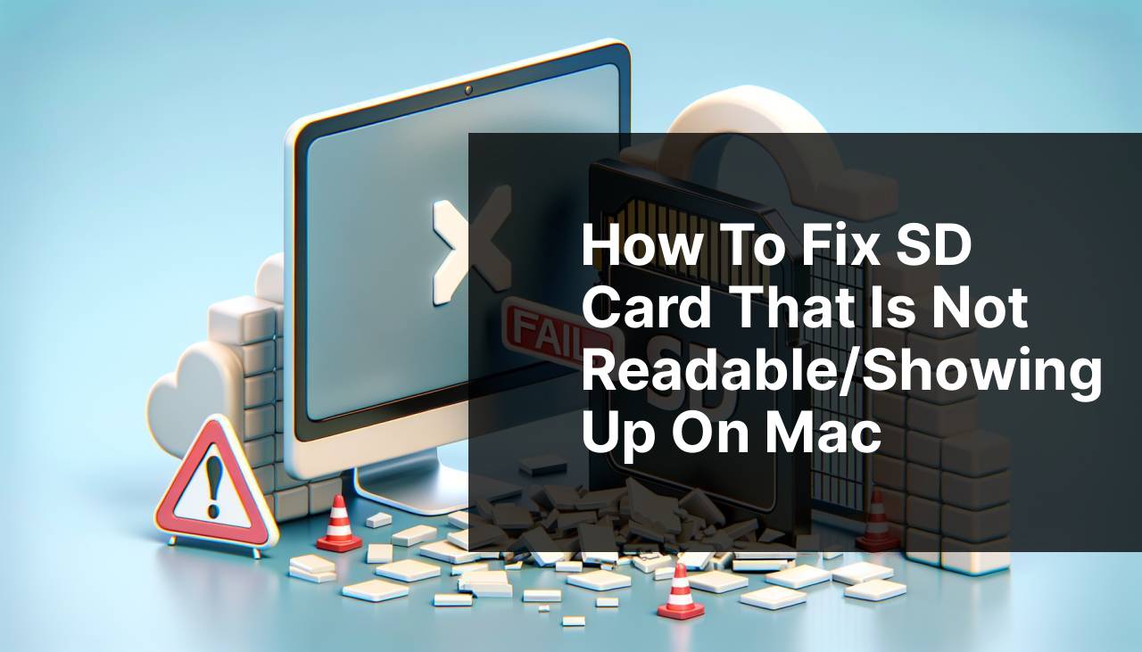 How to Fix SD Card that is Not Readable/Showing Up on Mac