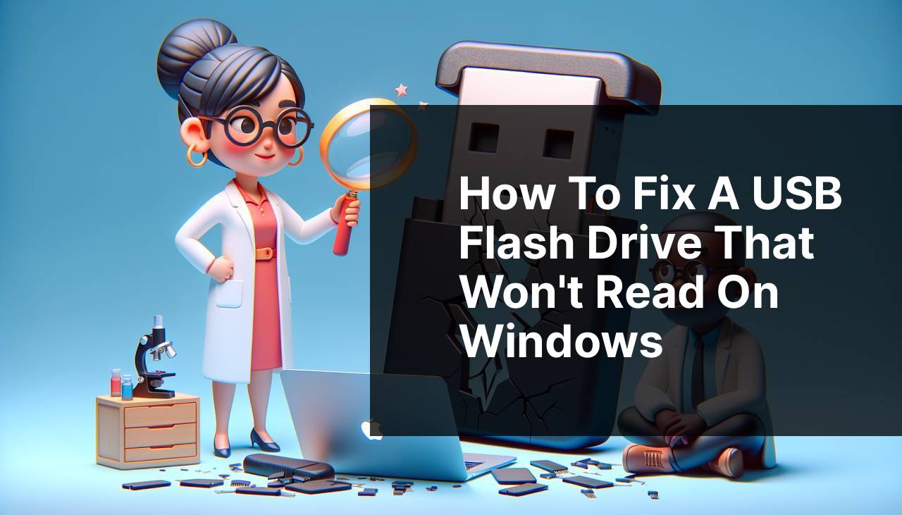 [Solved] How to Fix a Flash Drive that won't Read on Windows