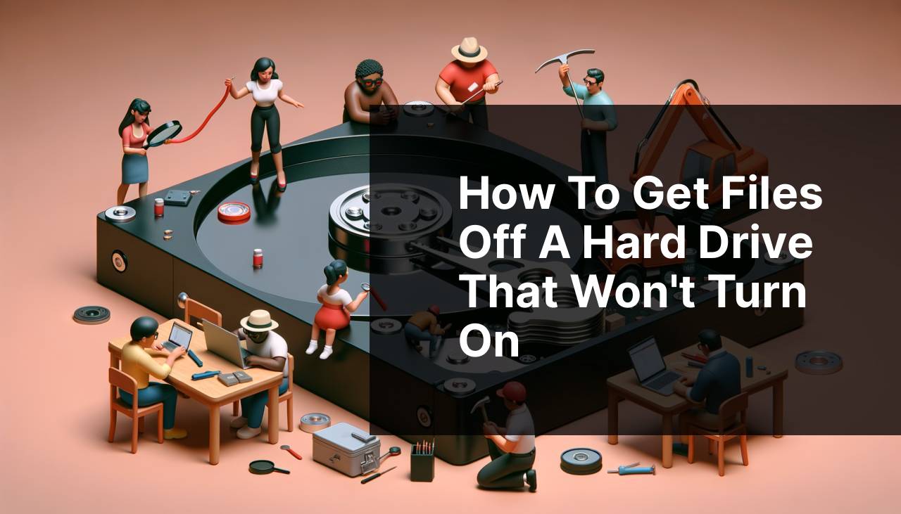 How to Get Files Off a Hard Drive that Won't Turn On/Boot