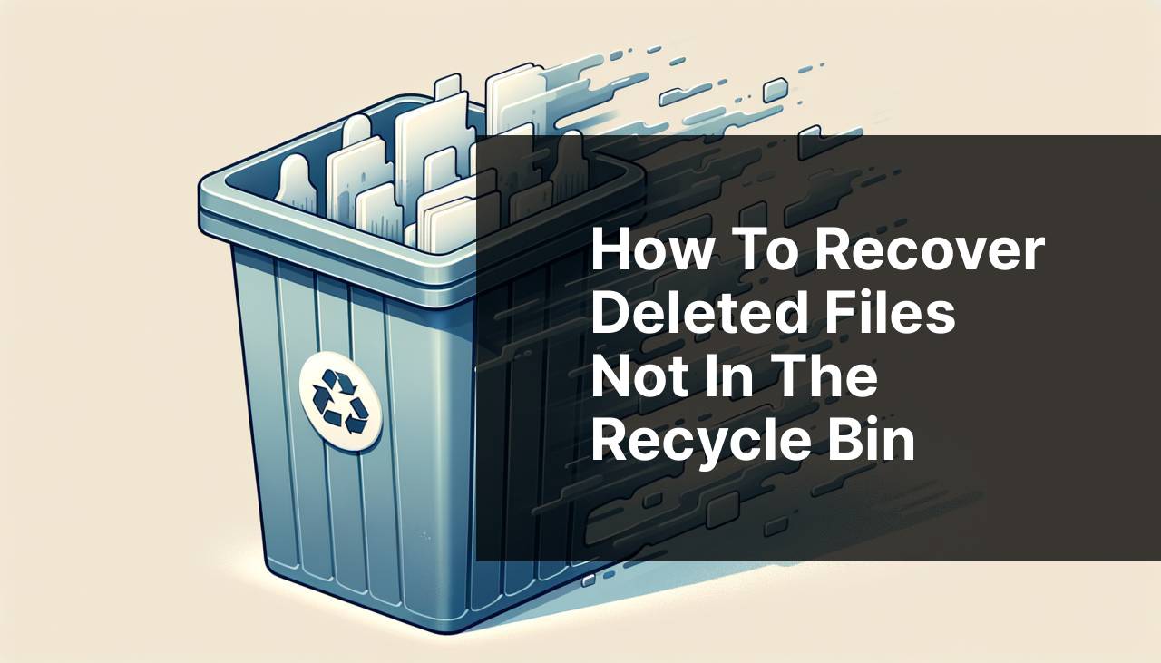 How to Recover Deleted Files Not Found in the Recycle Bin