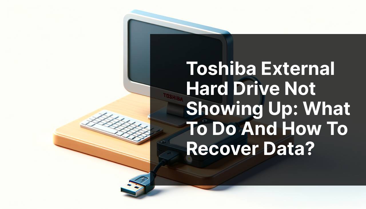 How to Fix a Toshiba External Hard Drive Not Showing Up