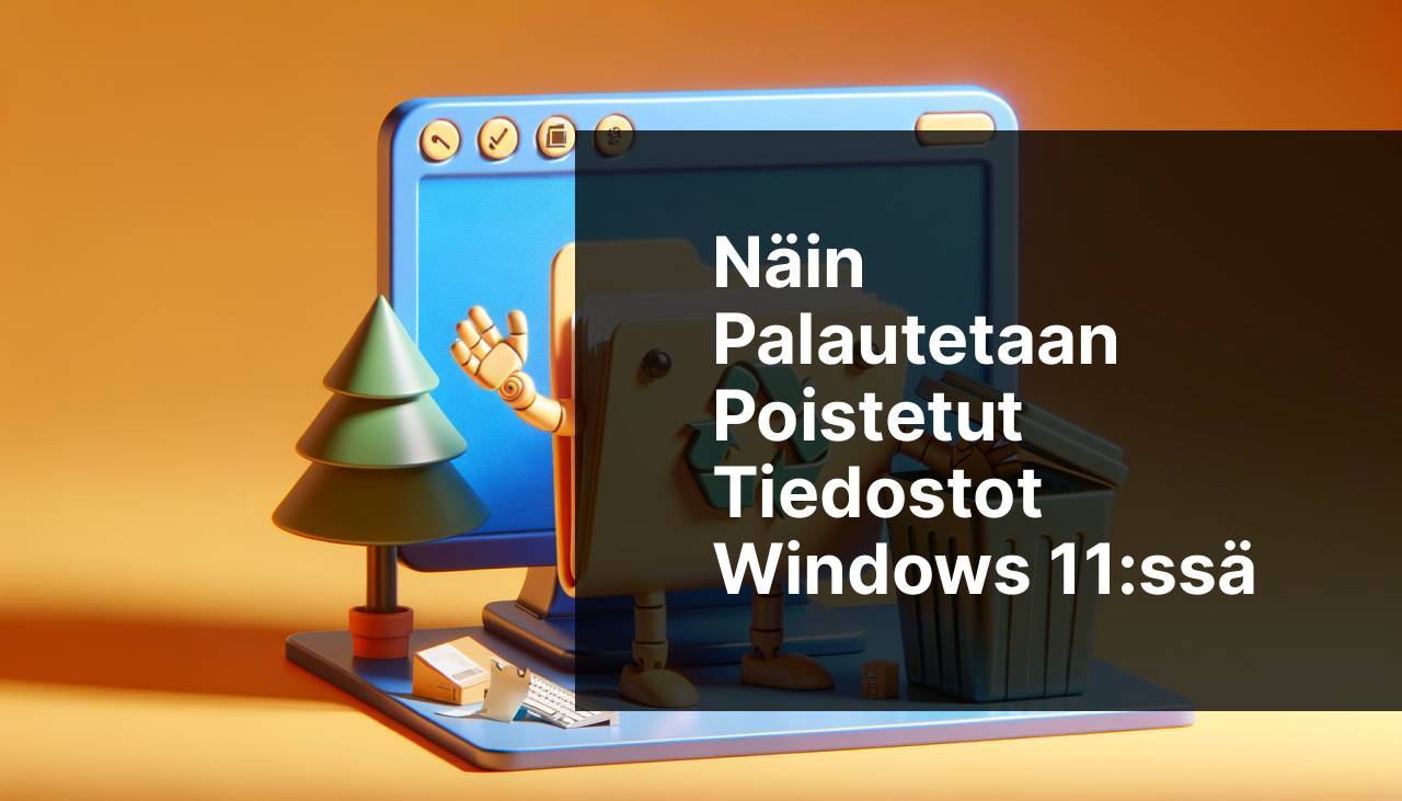 Näin palautat poistetut tiedostot Windows 11:ssä【Parhaat menetelmät】